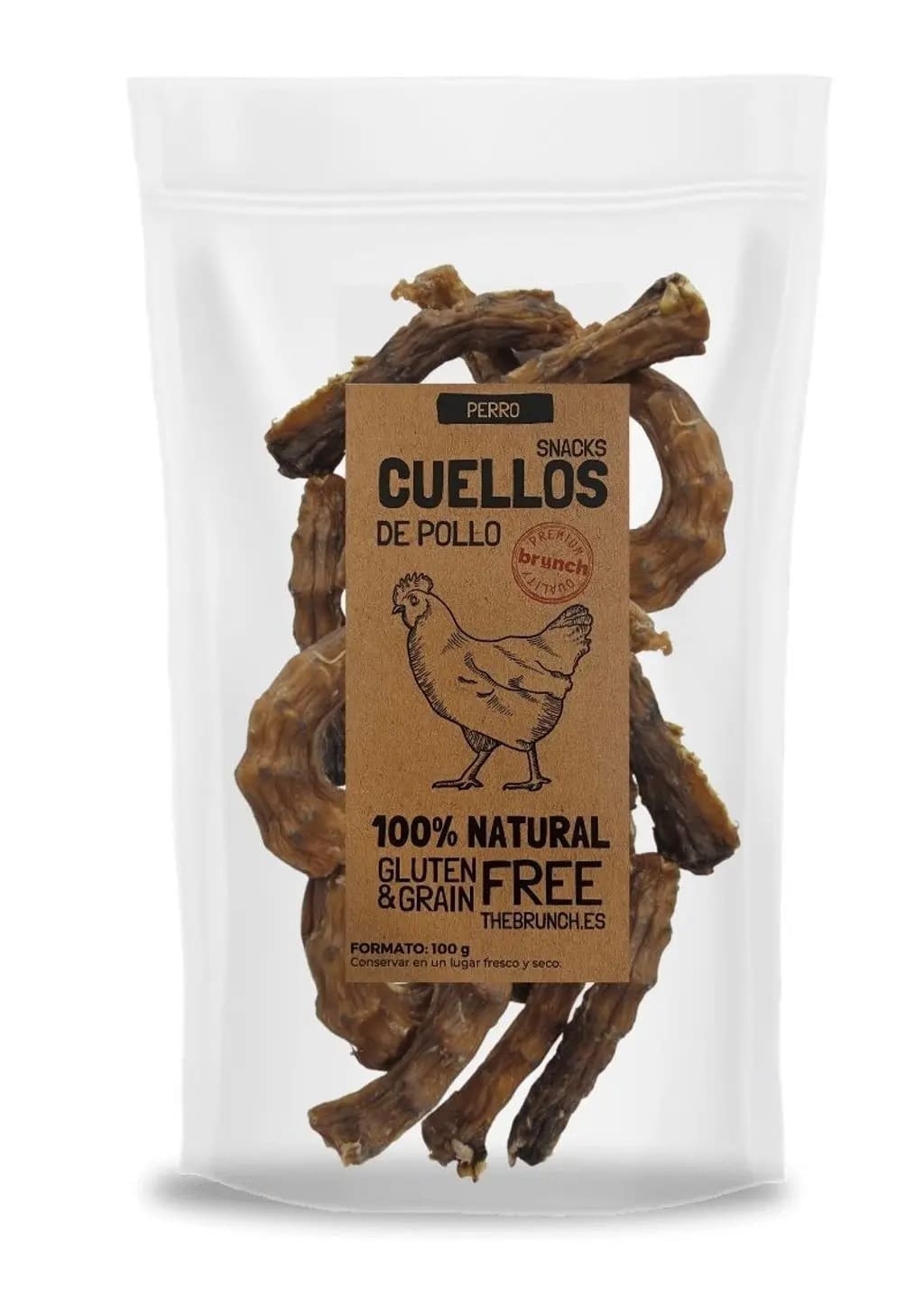 Cuellos de Pollo Deshidratados Brunch 100 g | VetDream Clinica ...
